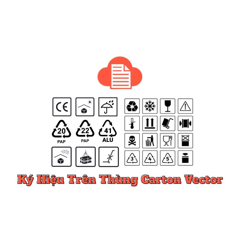 Tải Bộ Ký Hiệu Trên Thùng Carton Vector File AI, PSD, PNG, SVG, JPEG, PDF